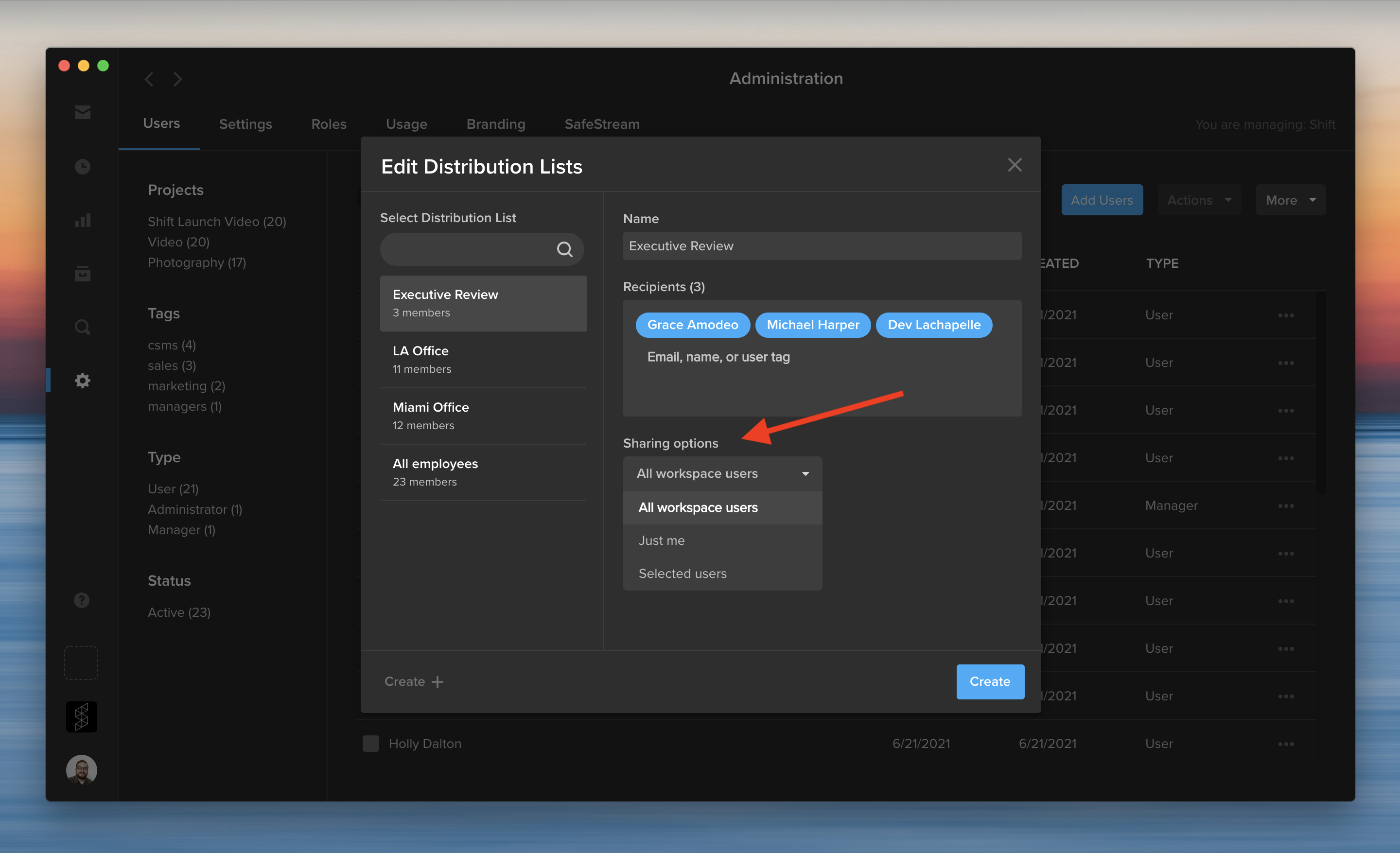 New ways to create, manage, and share distribution lists