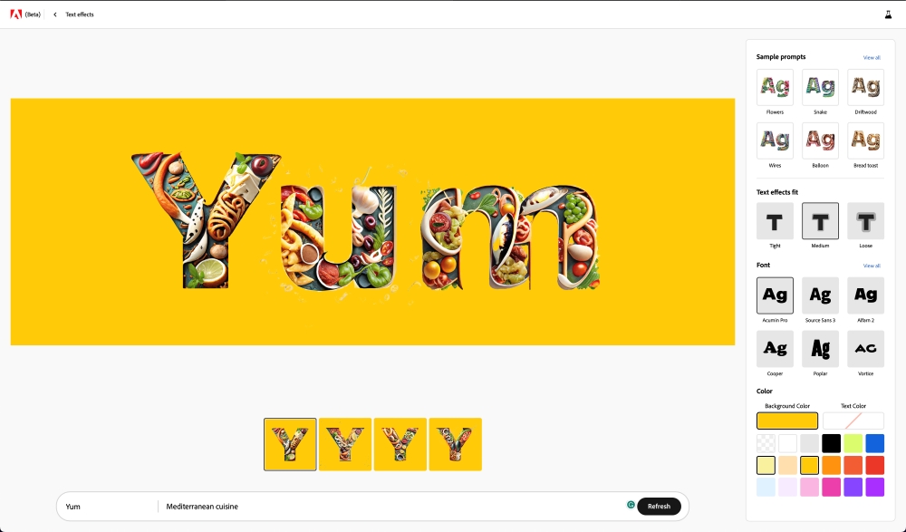 A first look at Adobe Firefly (Beta)