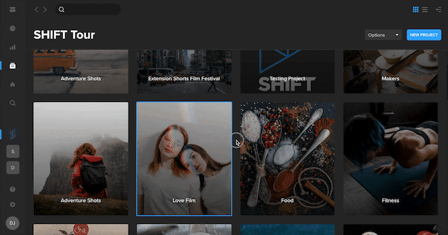 Revamped Spotlight Share panel for projects and folders and ...
